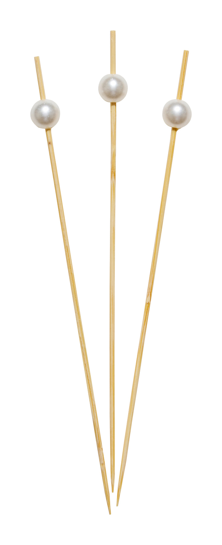 Pearl White 6 Inch Wood Party Pick/30pk - Gift Box – Sophistiplate LLC