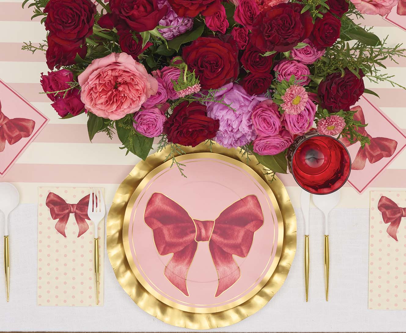 Pink Bows Table Setting – Sophistiplate LLC