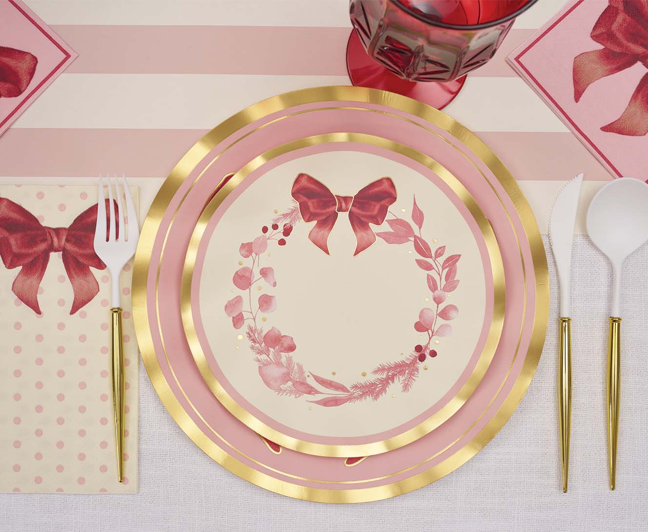 Pink Bows Table Setting – Sophistiplate LLC