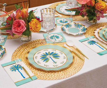 Preppy Palm Table Setting – Sophistiplate LLC