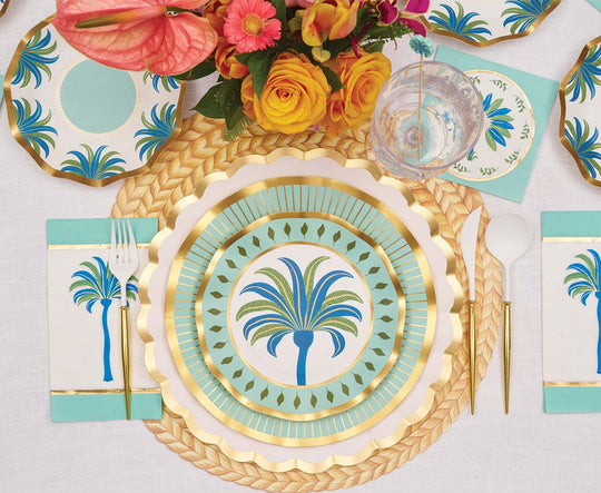 Preppy Palm Table Setting – Sophistiplate LLC