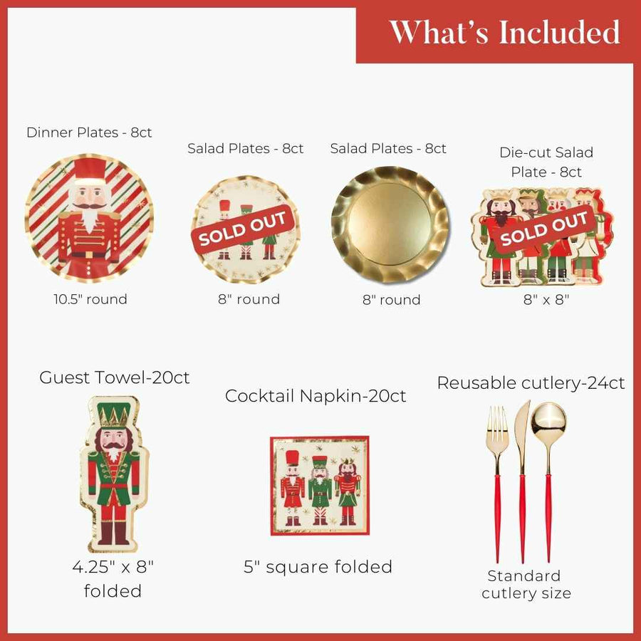 Nutcracker Christmas Table Setting – Sophistiplate LLC