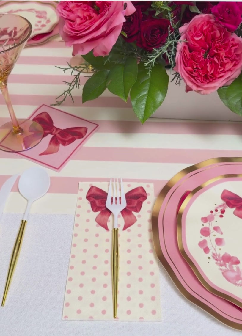 Pink Bows Table Setting – Sophistiplate LLC