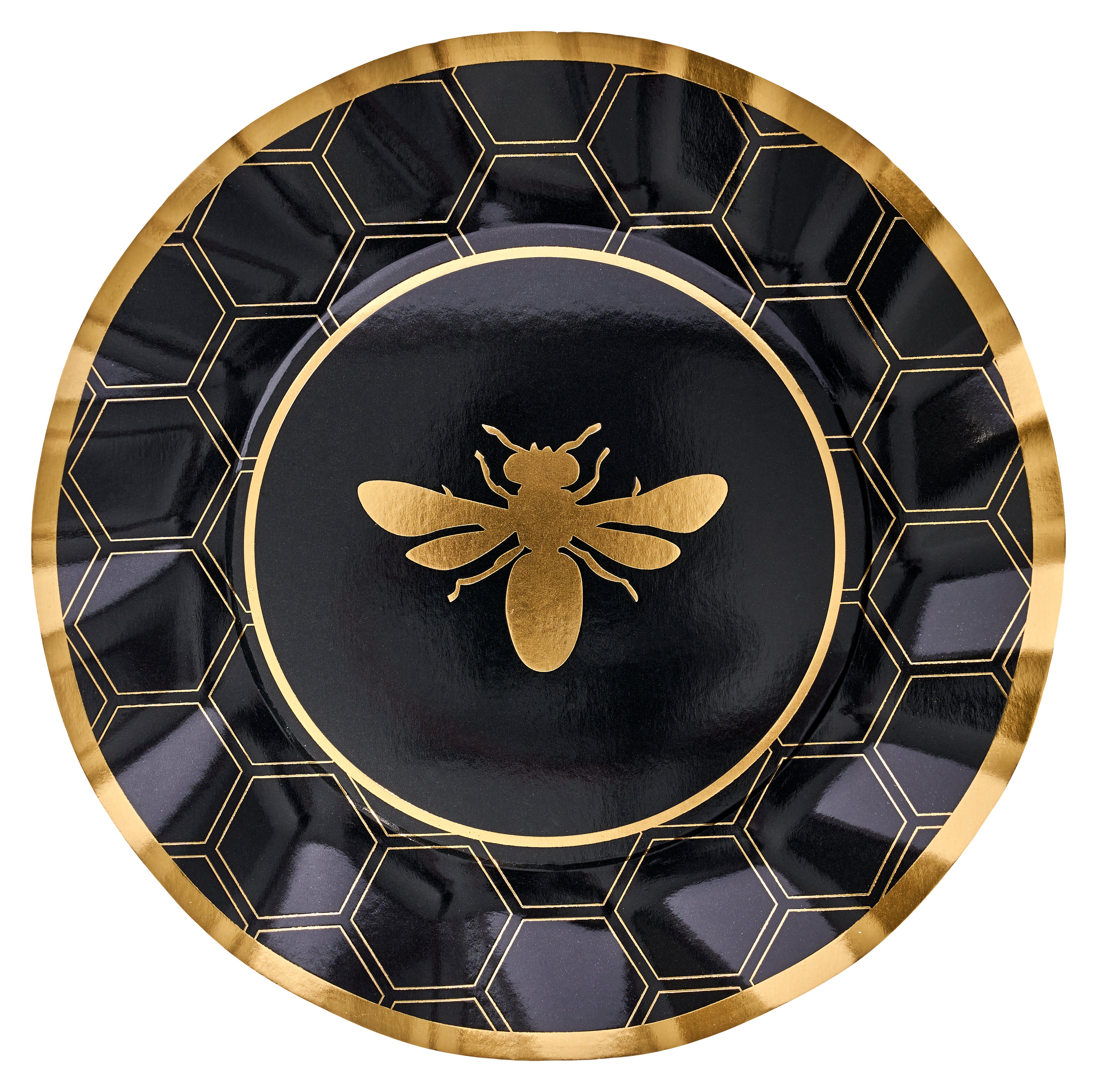 Honeybee Wavy Paper Dinner Plate/8pk – Sophistiplate LLC